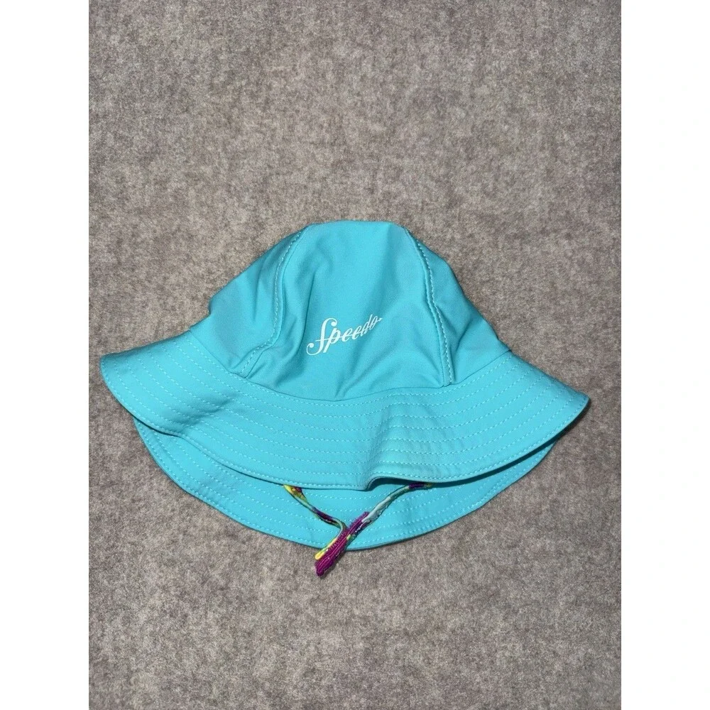 Speedo | Accessories | Speedo Toddler Girls Sm Sun Swim Hat With Strap ...